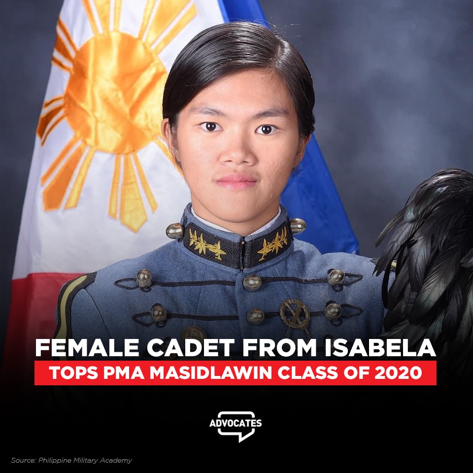 Female cadet from Isabela tops PMA Masidlawin Class of 2020