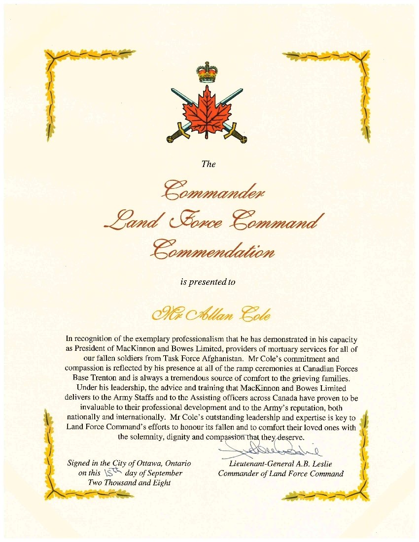 Awards - MacKinnon & Bowes