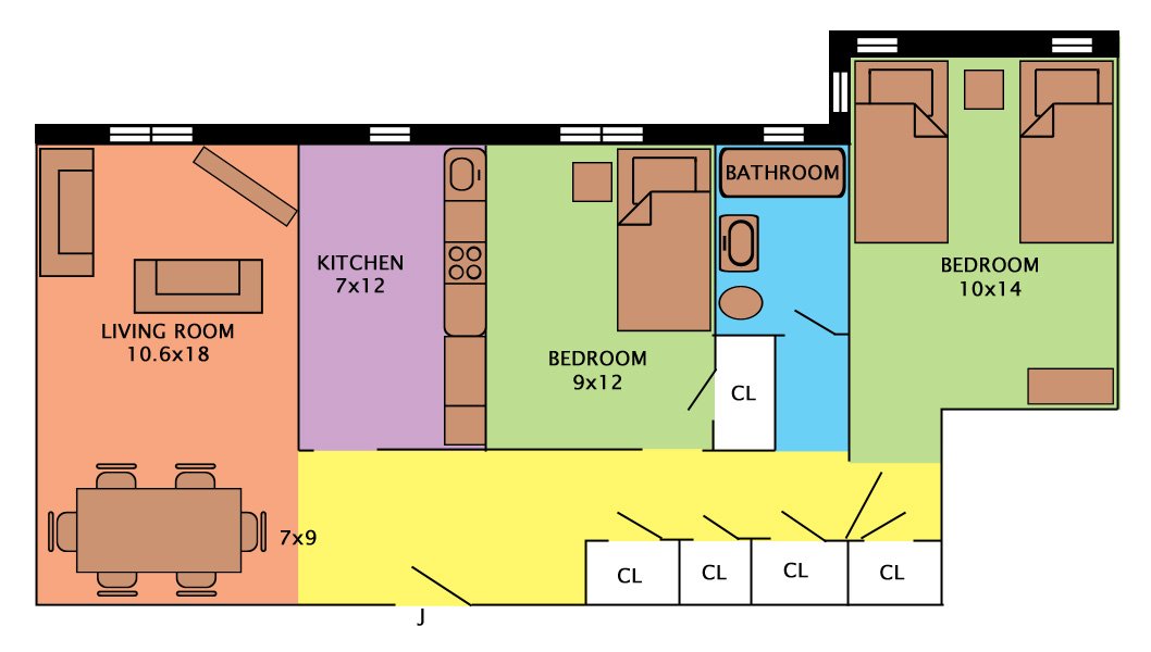 Floor Plans | Fairbridge Commons | Stratford, Fairfield & Bridgeport, CT