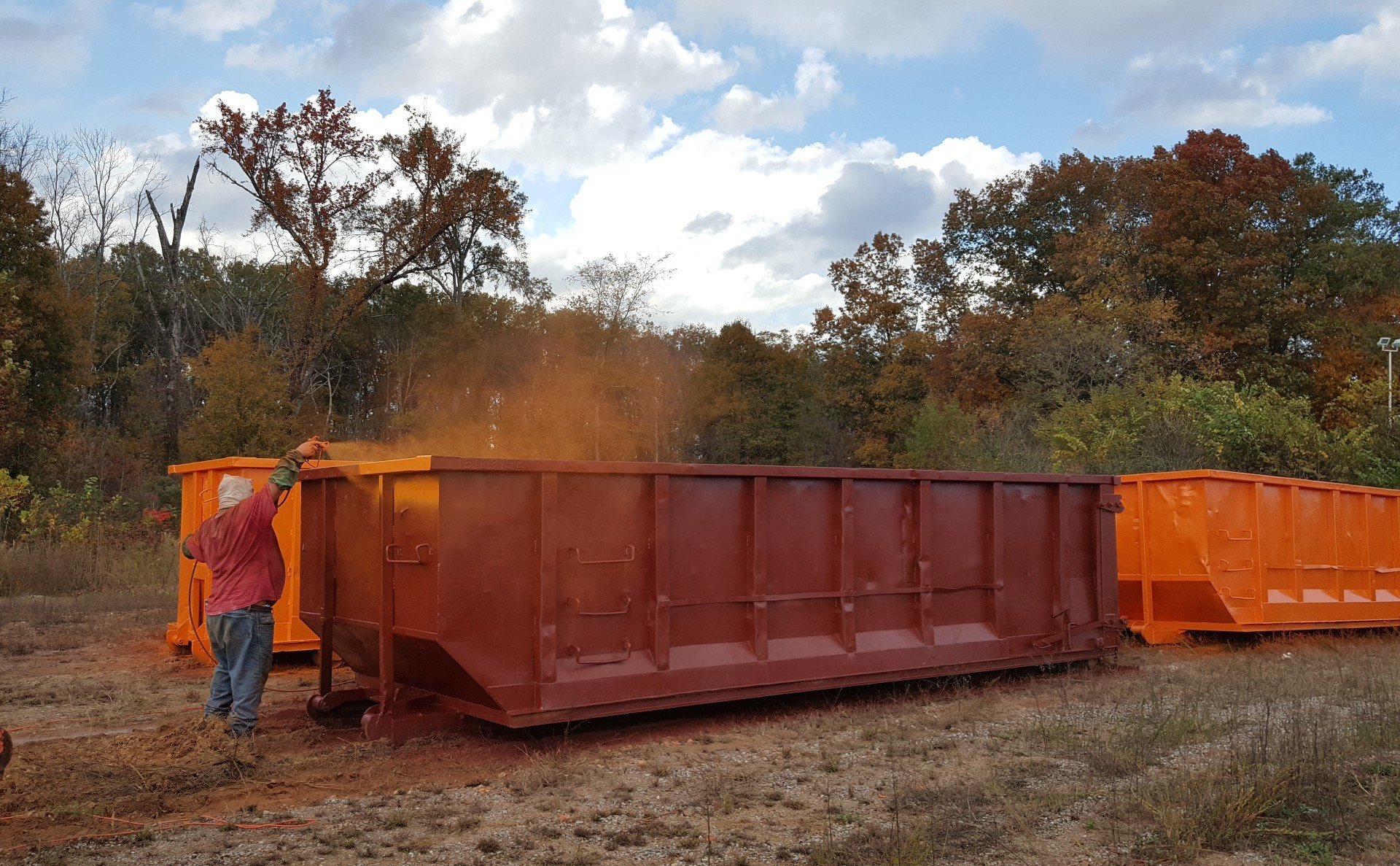 Container Repair Photos, Trash Container Refurbish, Dumpster Repairs