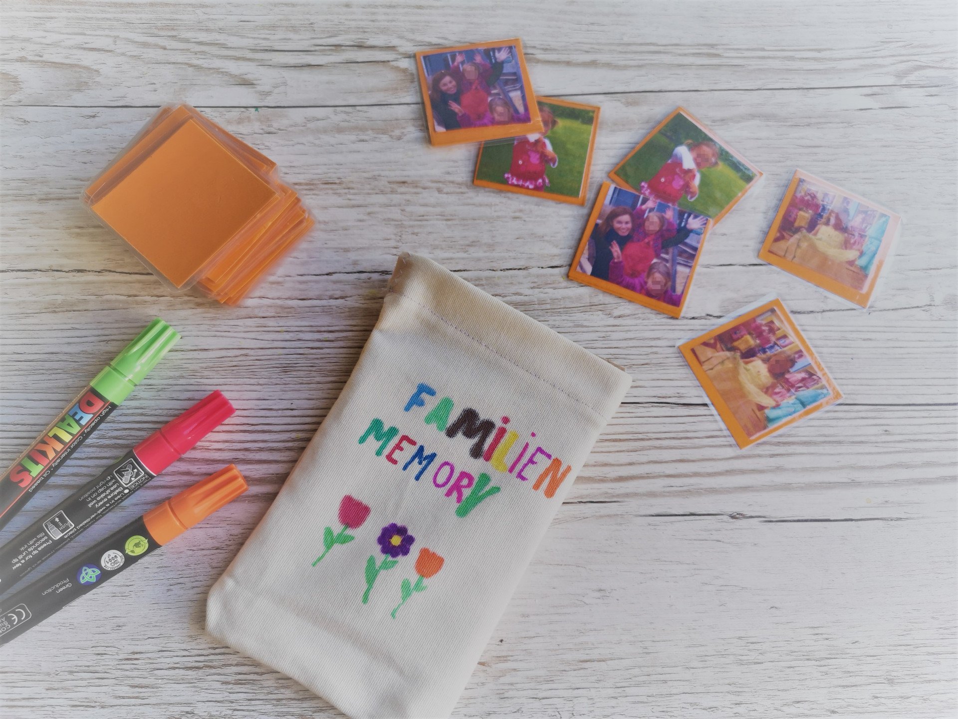 DIY Spielspaß: Familien-Memory