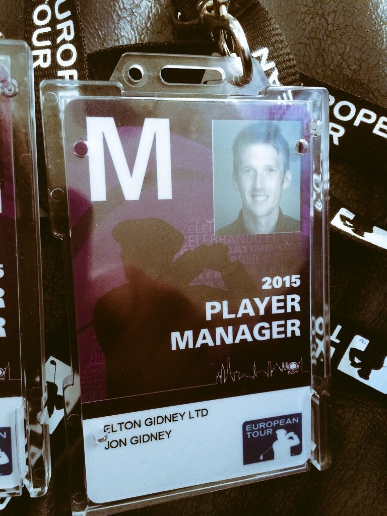 Jon Gidney, Marketing and Sponsorship Consultant. Pro Golfer.