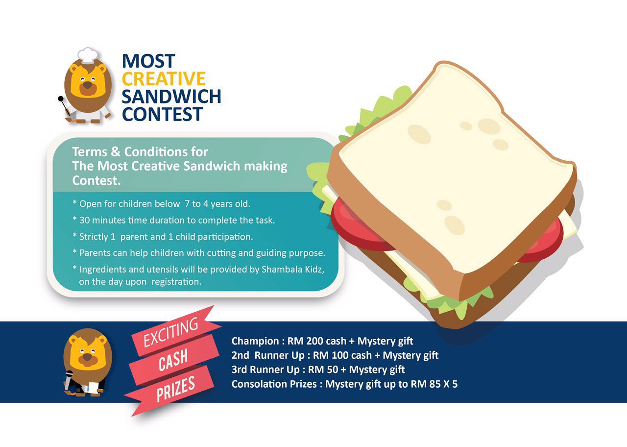 Shambala Kidz Most Creative Sandwich Contest – Open Enrolment