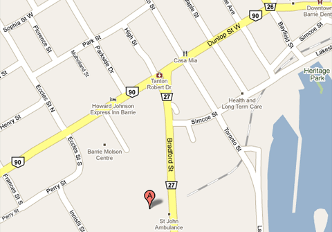 Barrie Ontario Canada Map