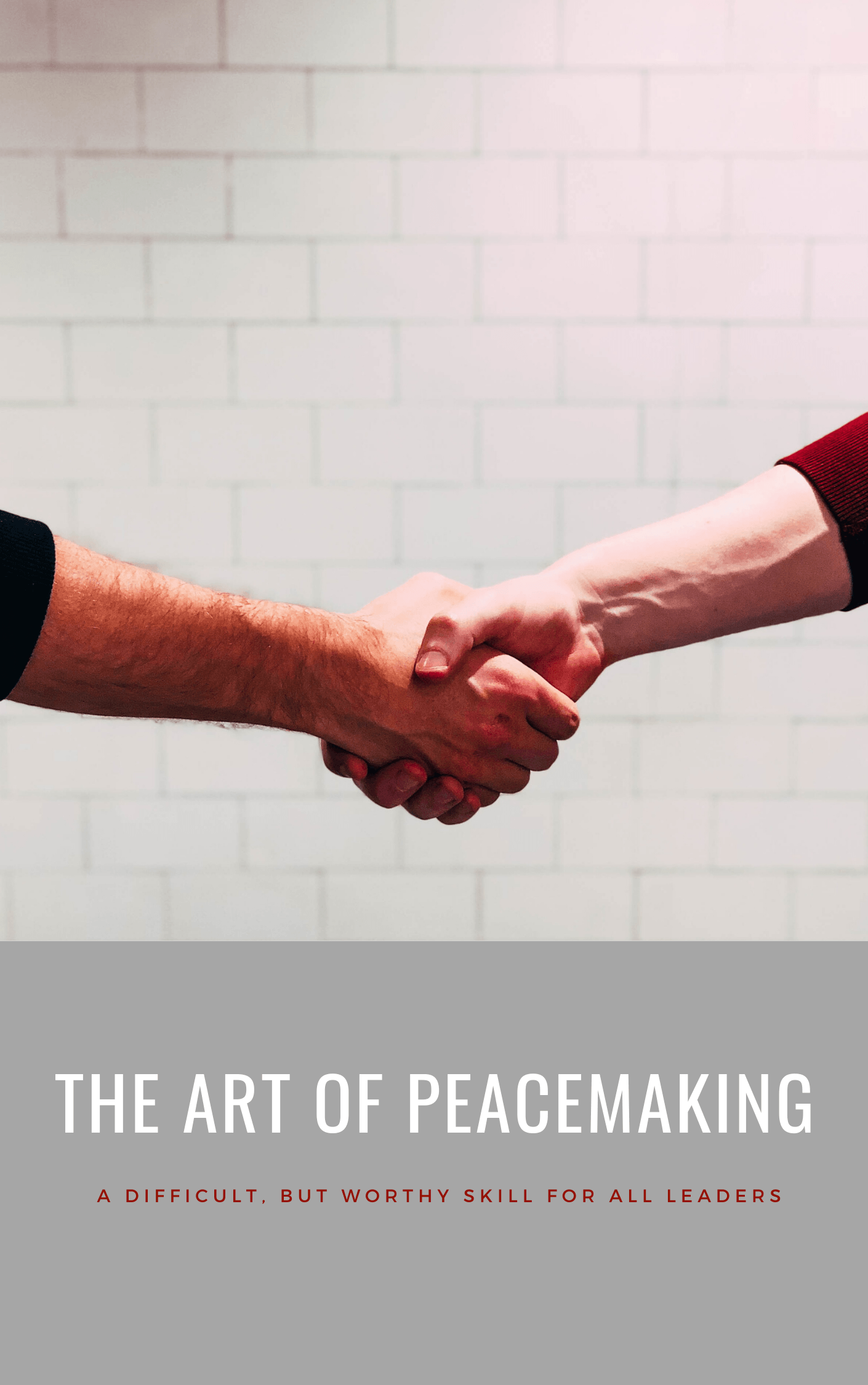 The Art of Peacemaking: Set a Model for Peace
