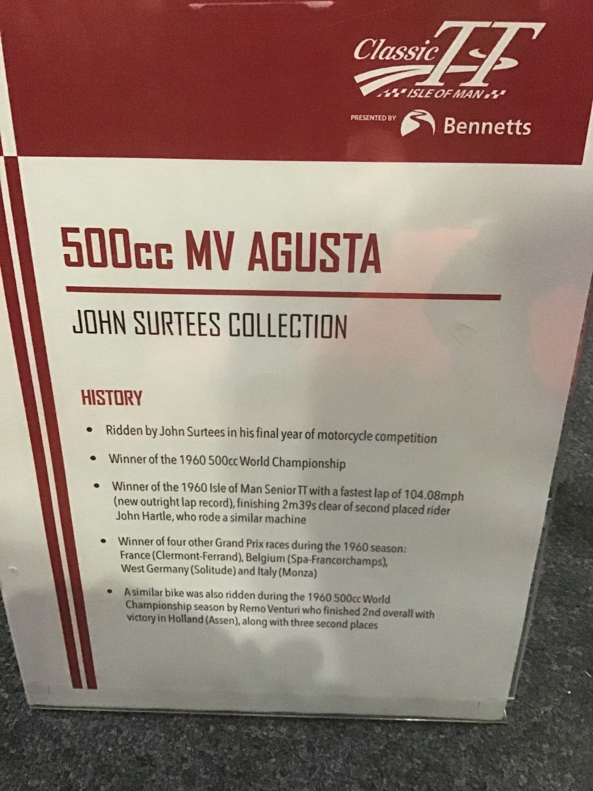 Classic TT Machines at the 2020 ExCel Motorcycle Show