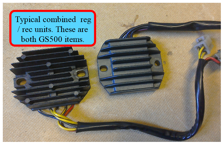 Testing motorcycle rectifiers and regulators