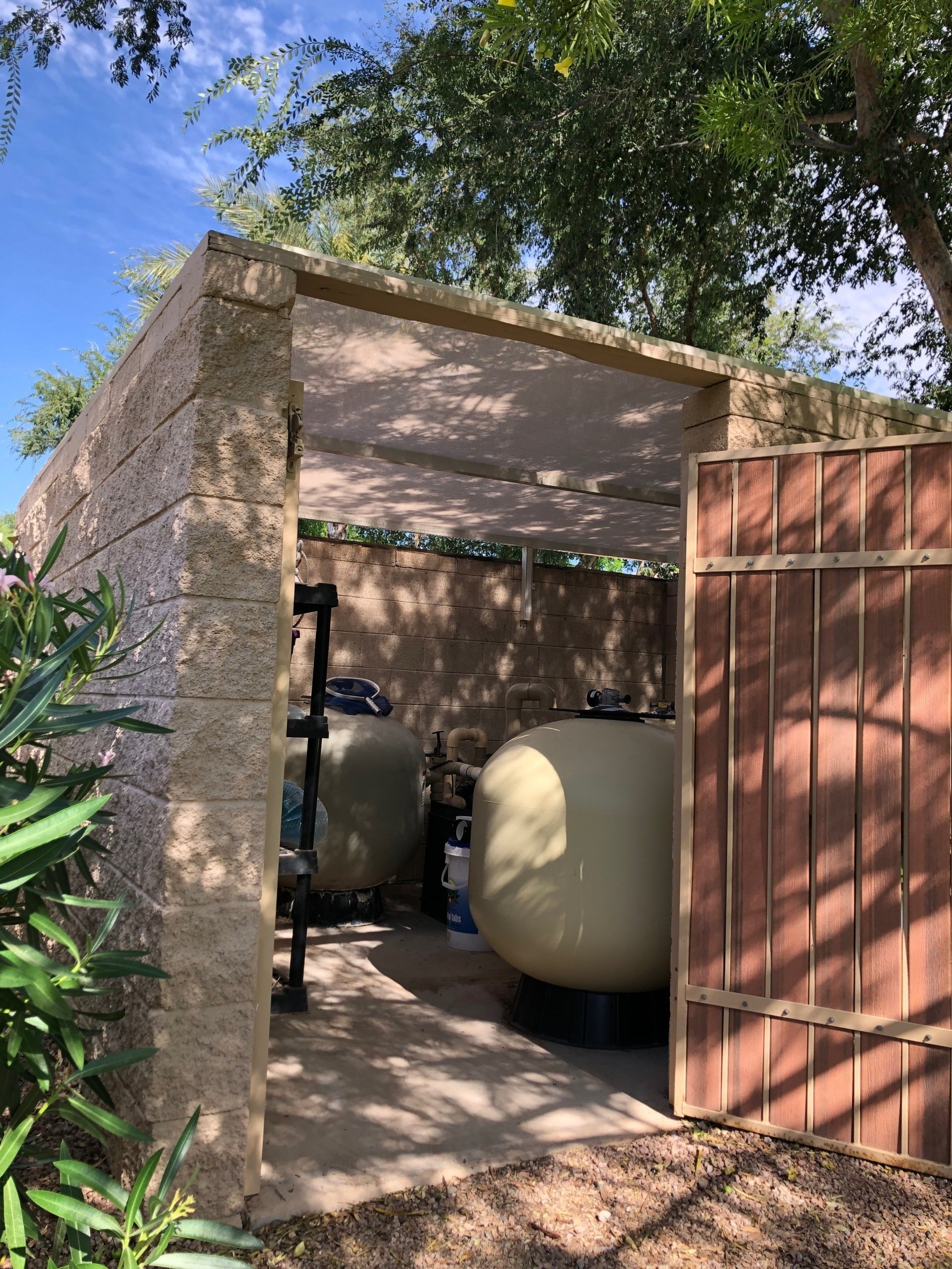 Shades for Pool Equipment | Pool Equipment Shades | AZ