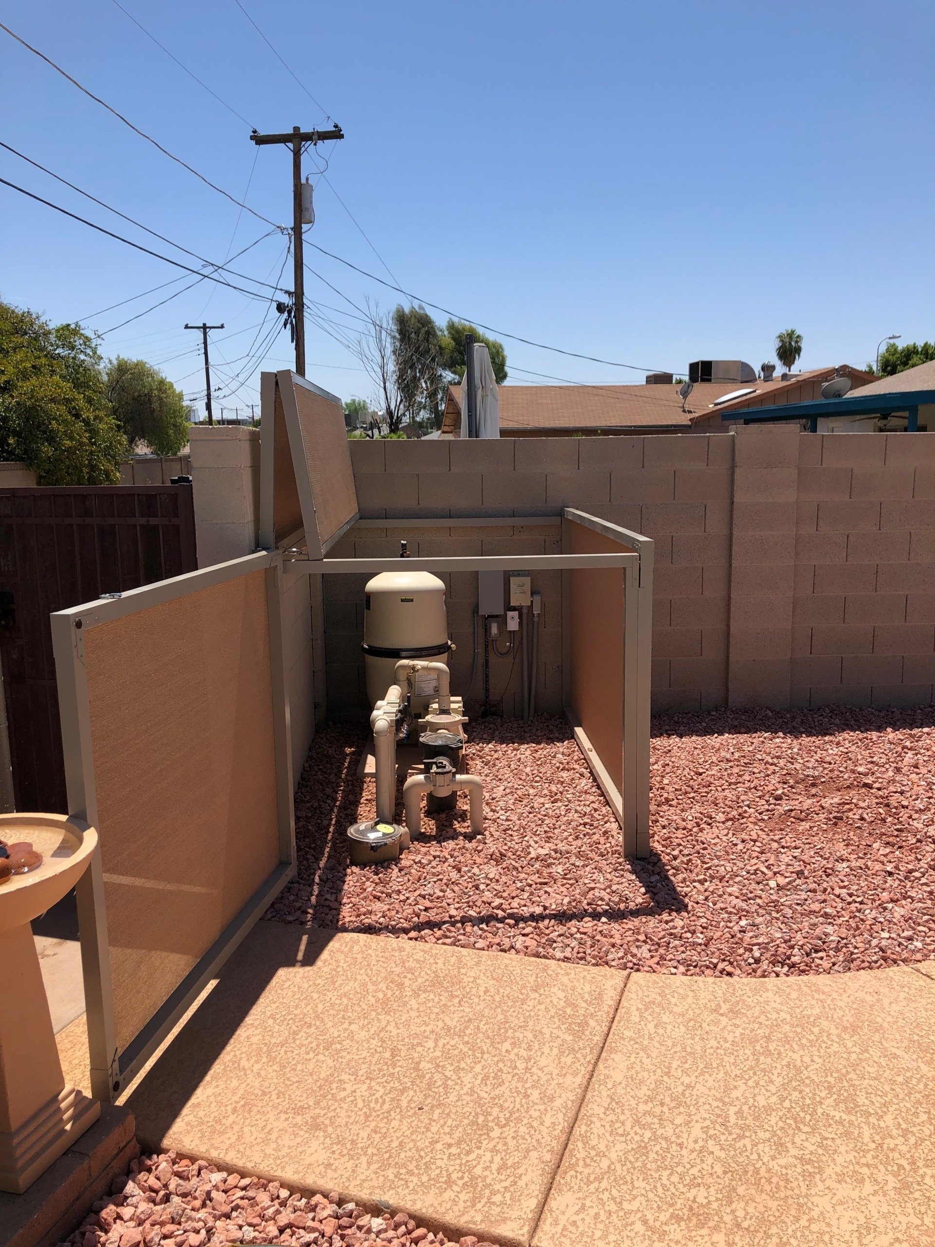 Shades for Pool Equipment | Pool Equipment Shades | AZ