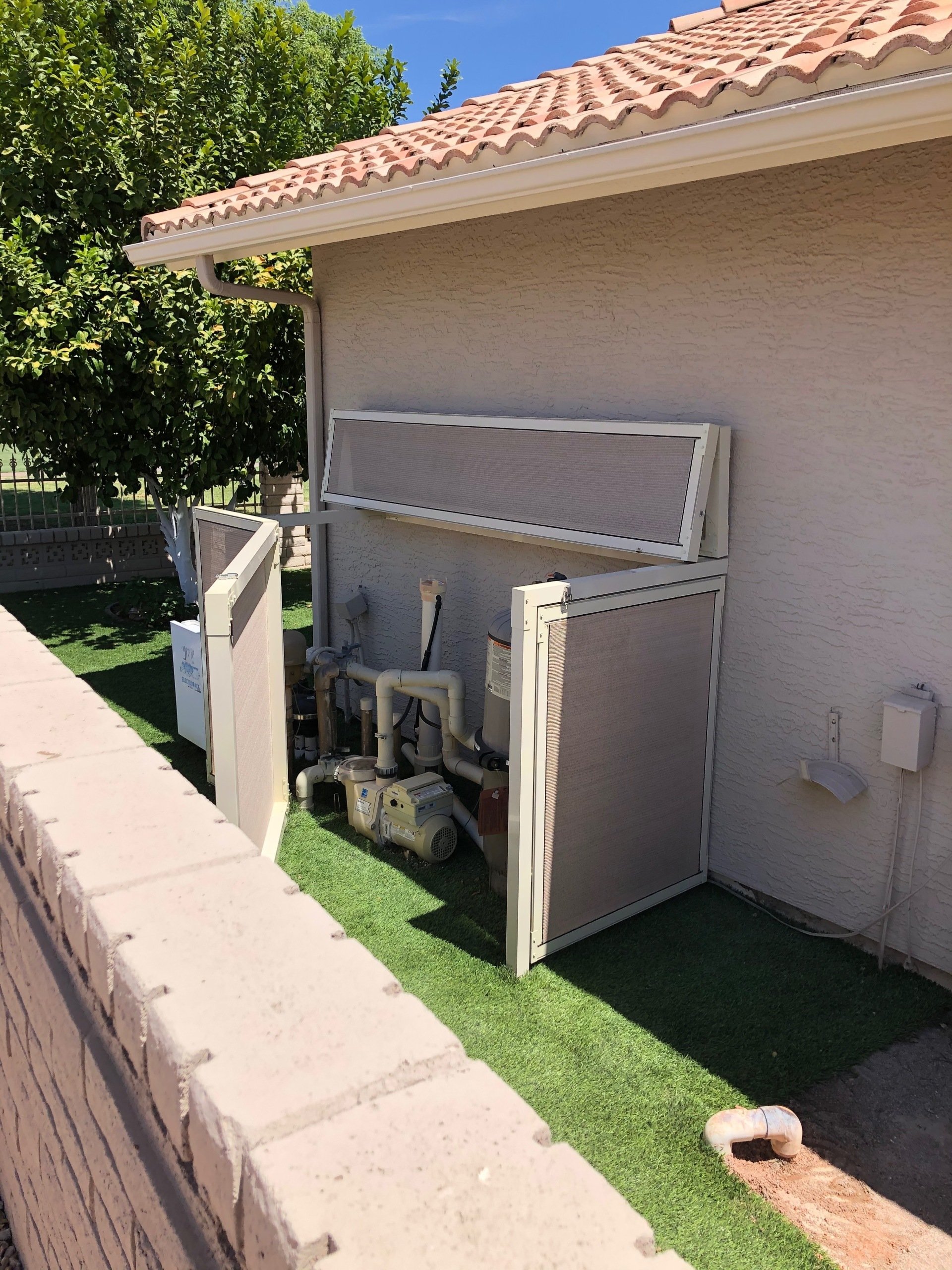 Shades for Pool Equipment | Pool Equipment Shades | AZ