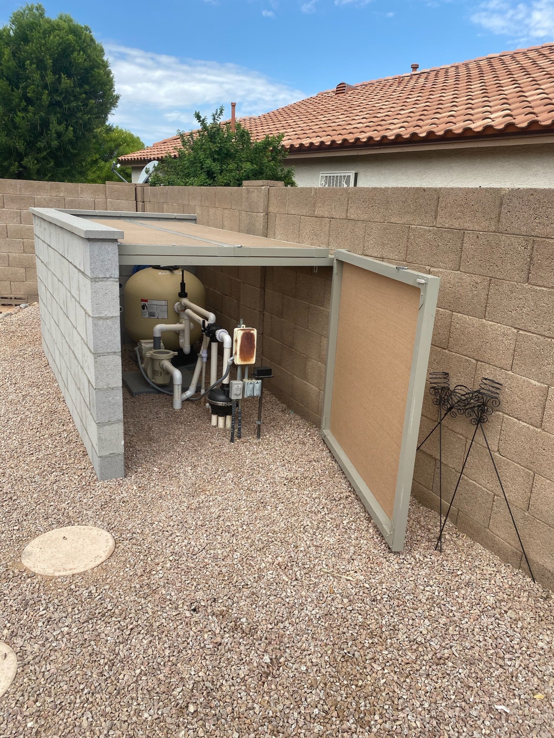 Shades for Pool Equipment | Pool Equipment Shades | AZ