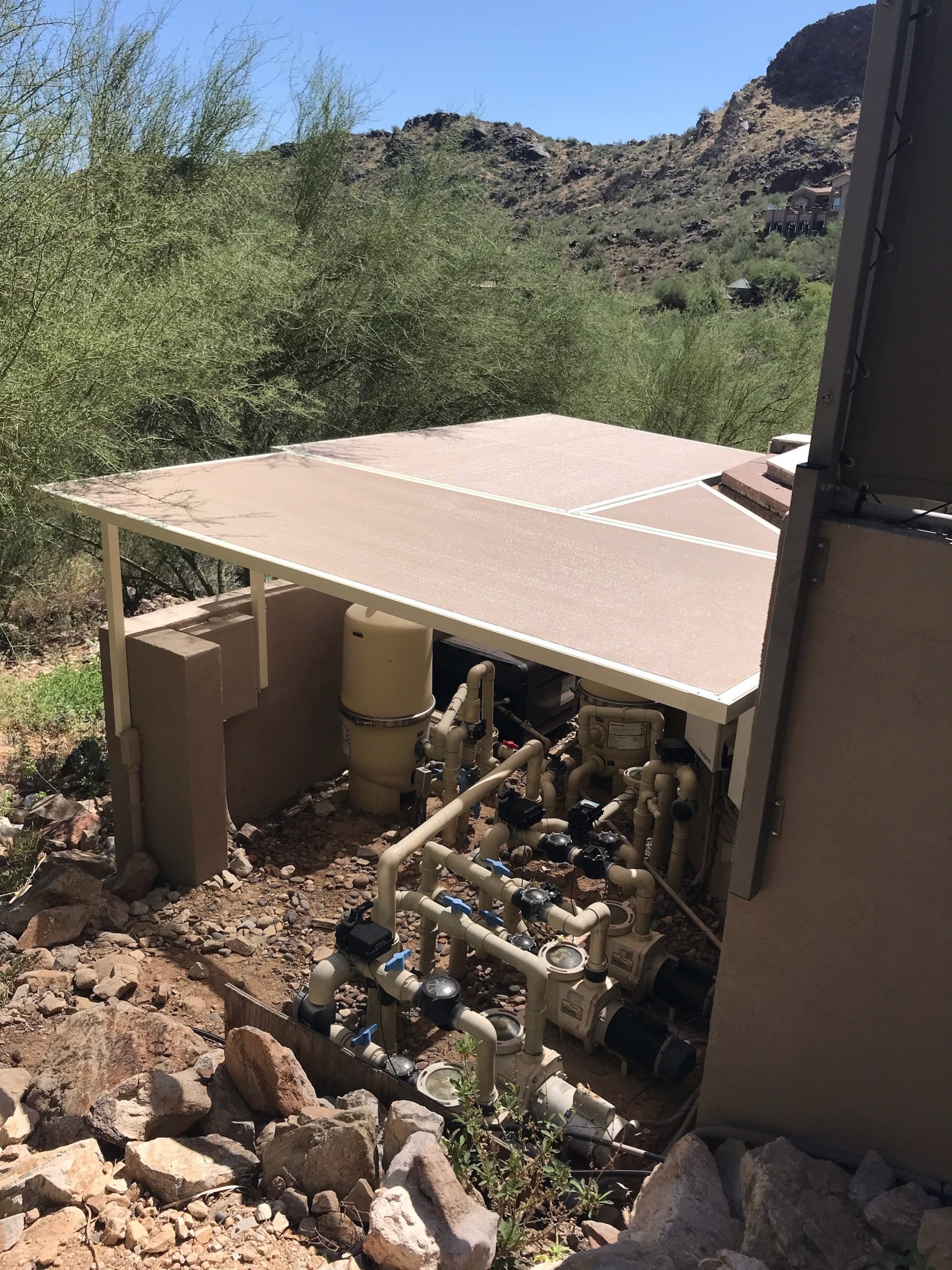 Shades for Pool Equipment | Pool Equipment Shades | AZ