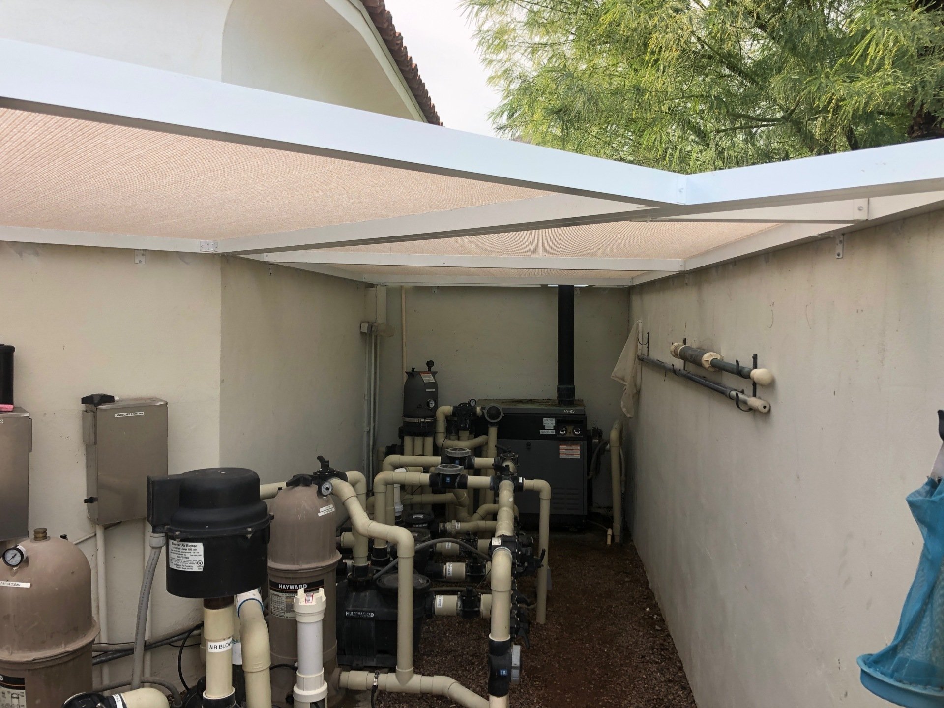 Shades for Pool Equipment | Pool Equipment Shades | AZ