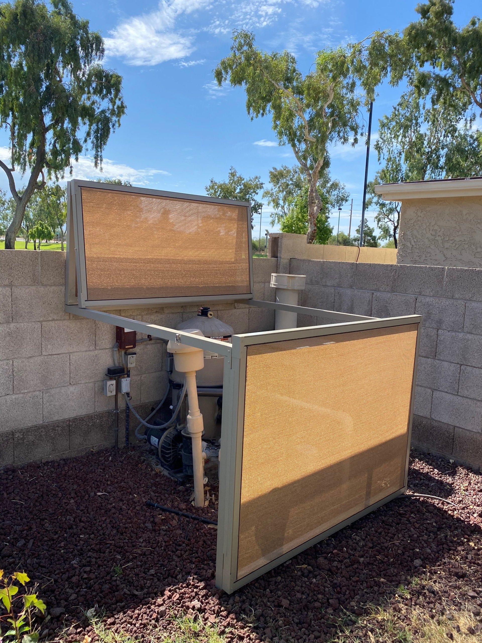 Shades for Pool Equipment | Pool Equipment Shades | AZ