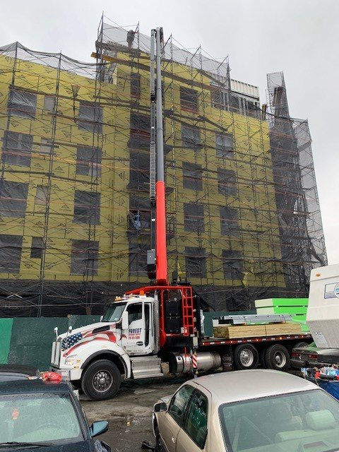 Commercial Crane Operation | Brooklyn, NY | Forest Building Supply