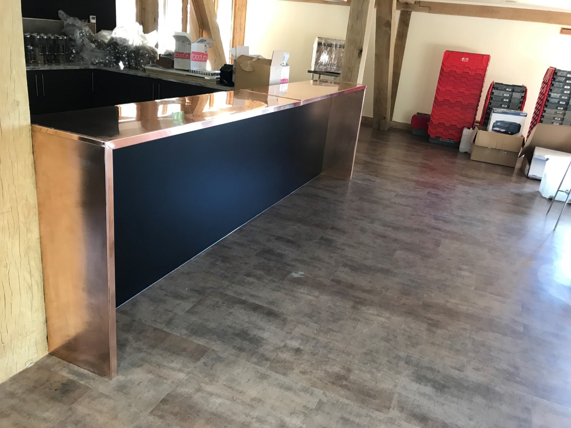 Copper Worktops, Zinc Worktops, UK: Inzinctive Interiors