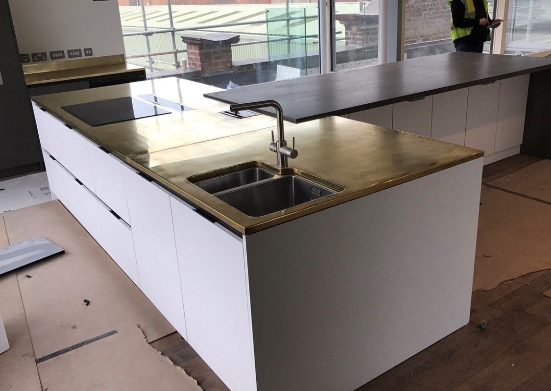 Copper Worktops, Zinc Worktops, UK: Inzinctive Interiors
