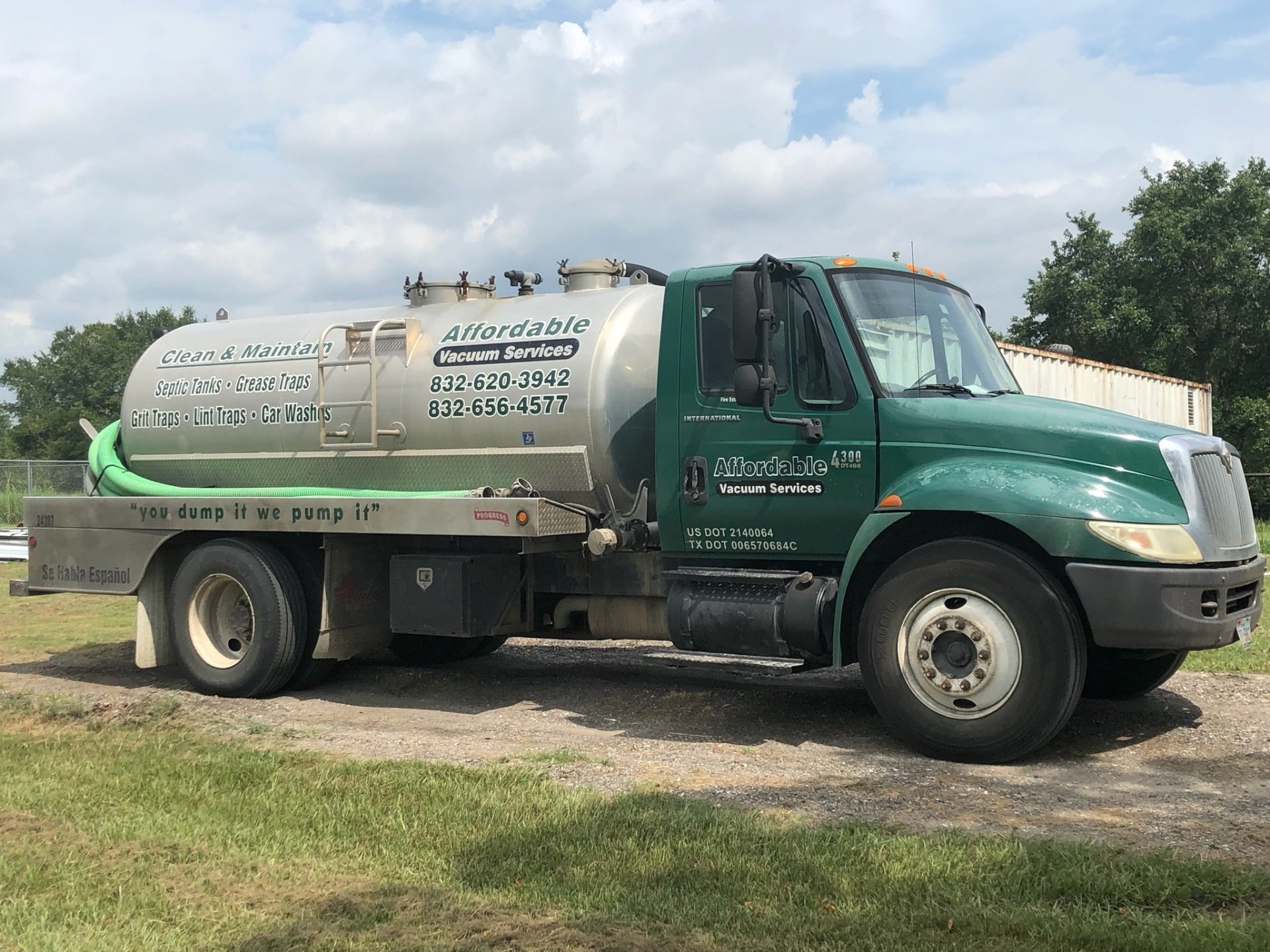 Septic Pumping – Alvin, TX – Affordable Septic