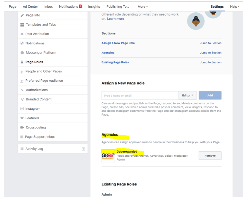 Adding a User to Your Facebook Business Page