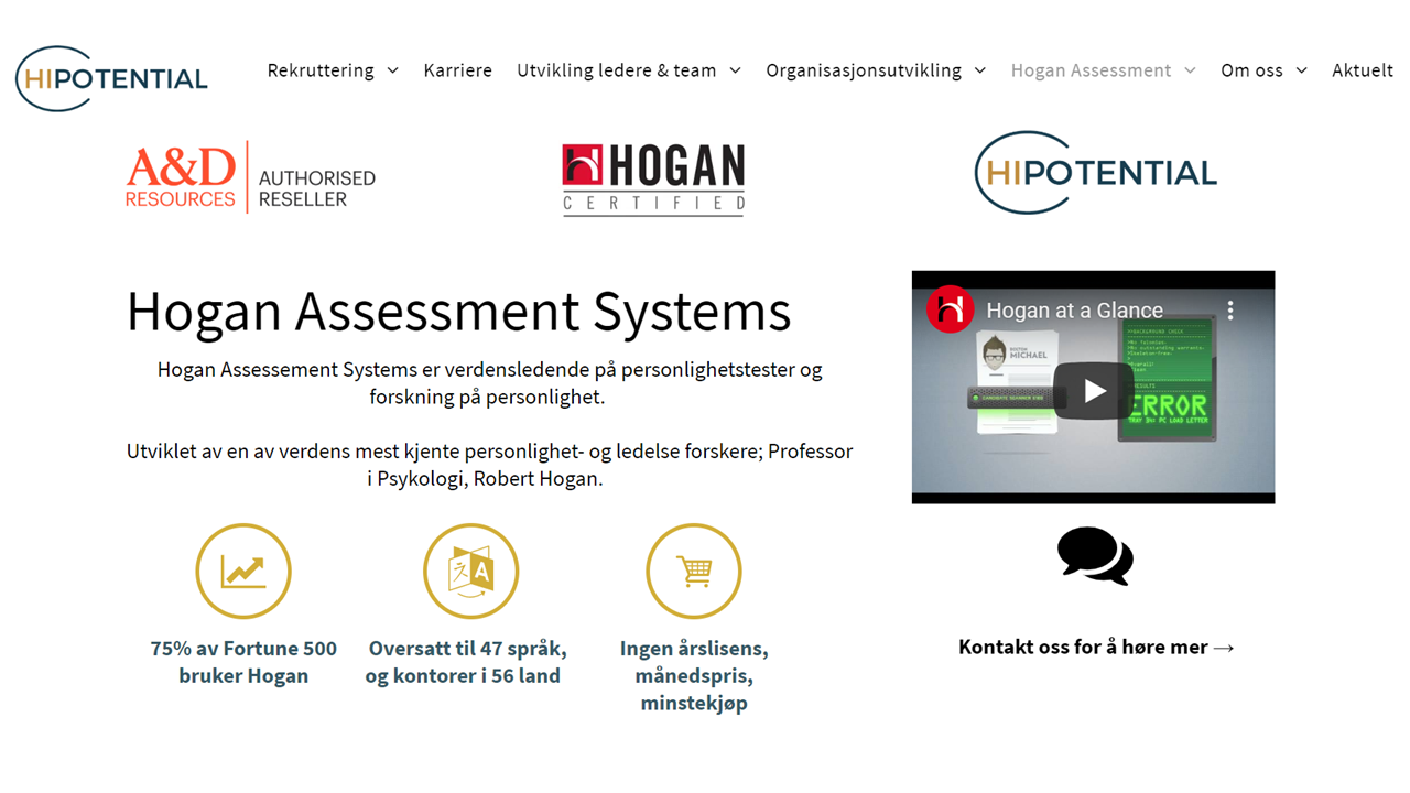 HiPOTENTIAL - HR tjenester med kvalitet i alle ledd