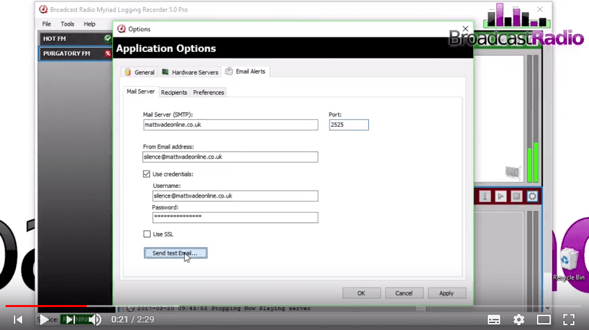 Myriad 5 Logging Support