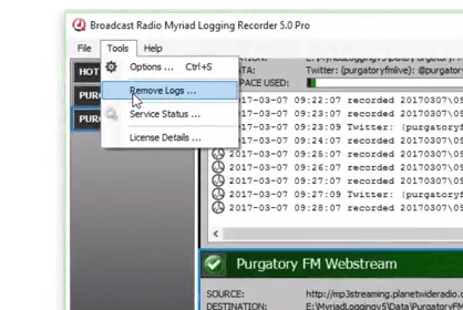 Myriad 5 Logging Support