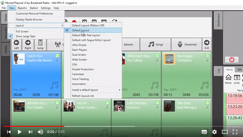 Myriad 5 Playout Support