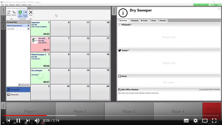 Myriad 5 Playout Support