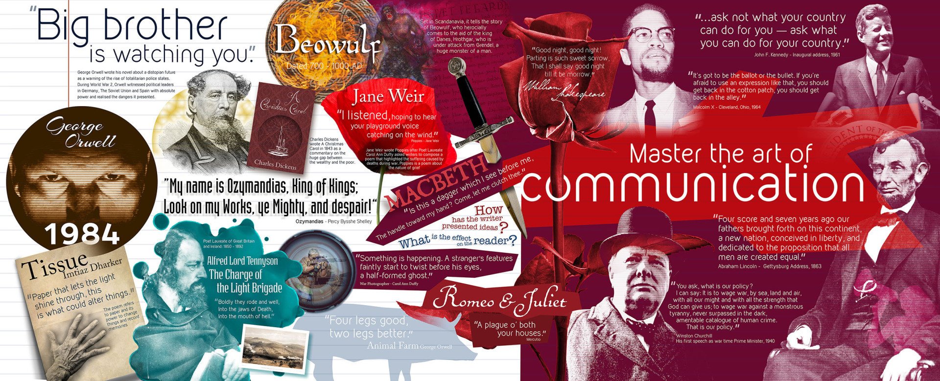 Pre designed educational School murals. Save on painting corridors!