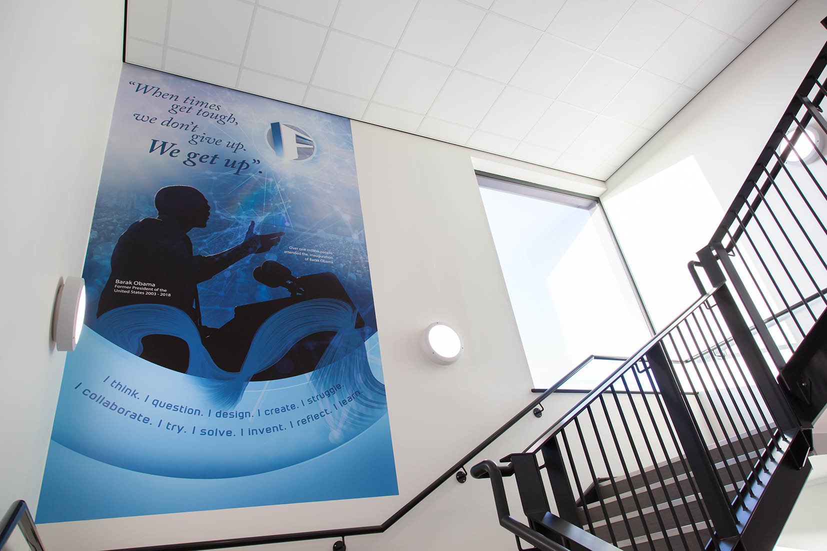 Graphic design, large format printing and feature walls UK: Fusional