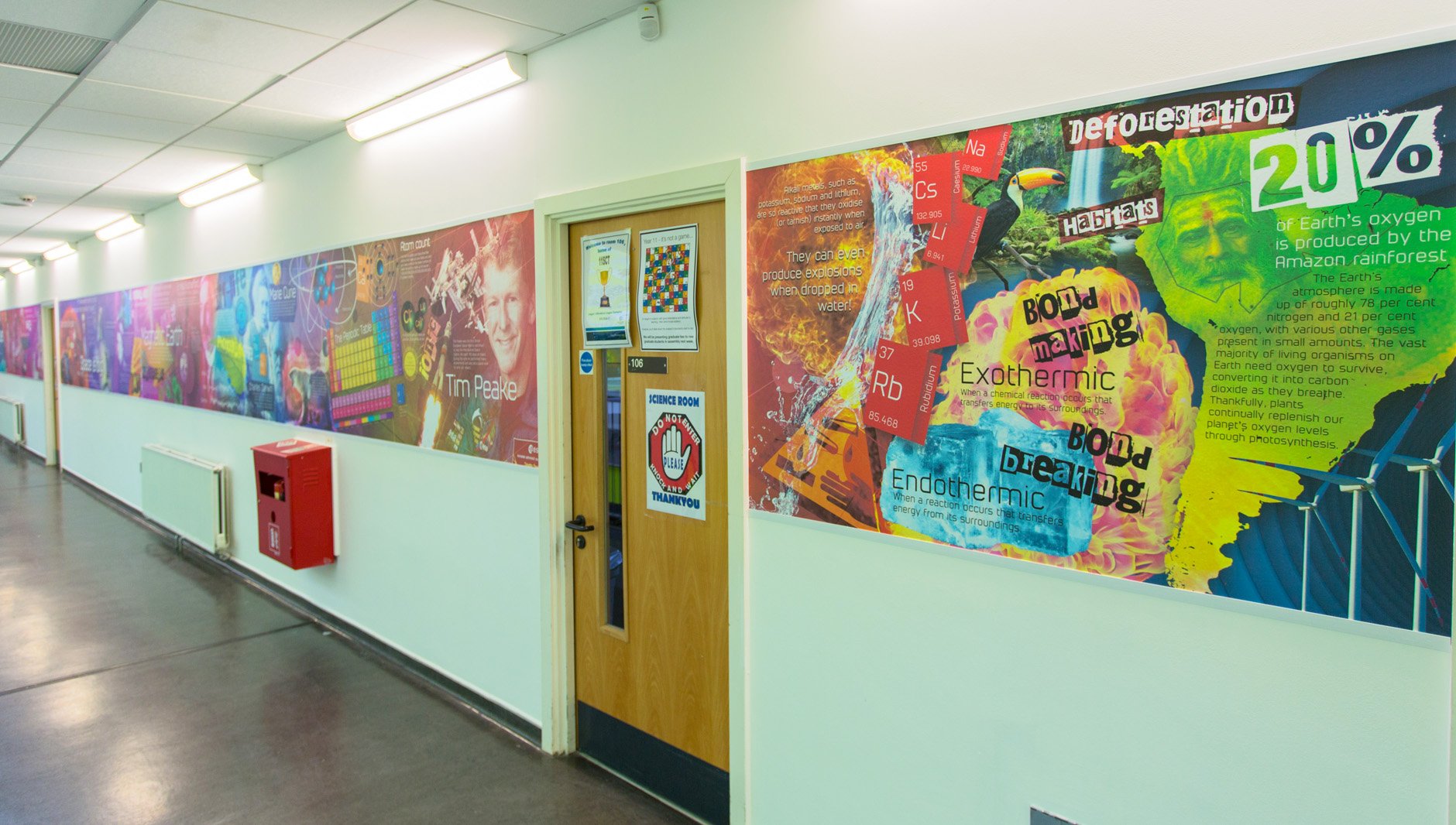 Graphic design, large format printing and feature walls UK: Fusional