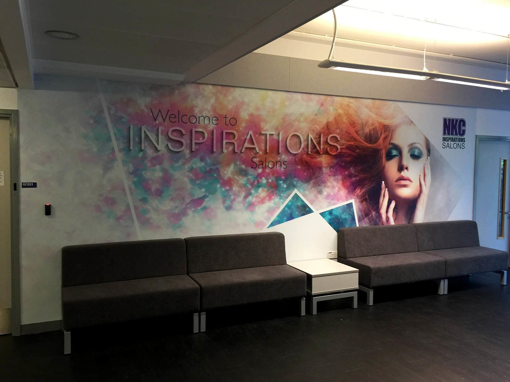 Graphic design, large format printing and feature walls UK: Fusional