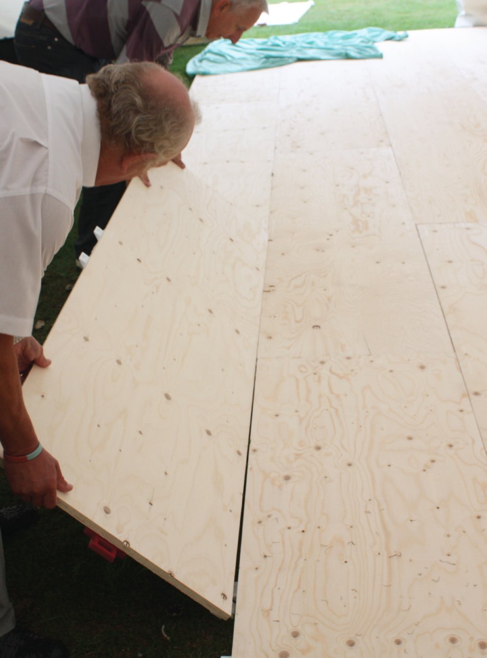 Plywood Marquee Floors