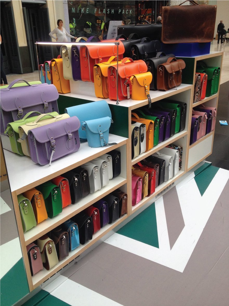 Zatchels Pop Up Shop Flooring at Westfield