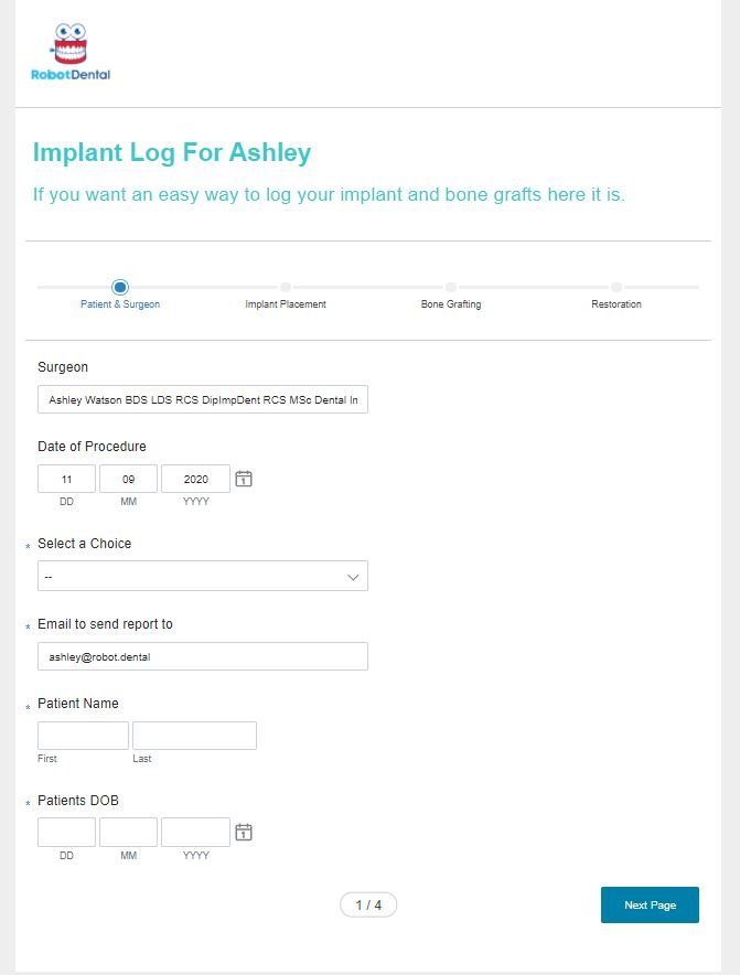 Logging Your Implant Experiences