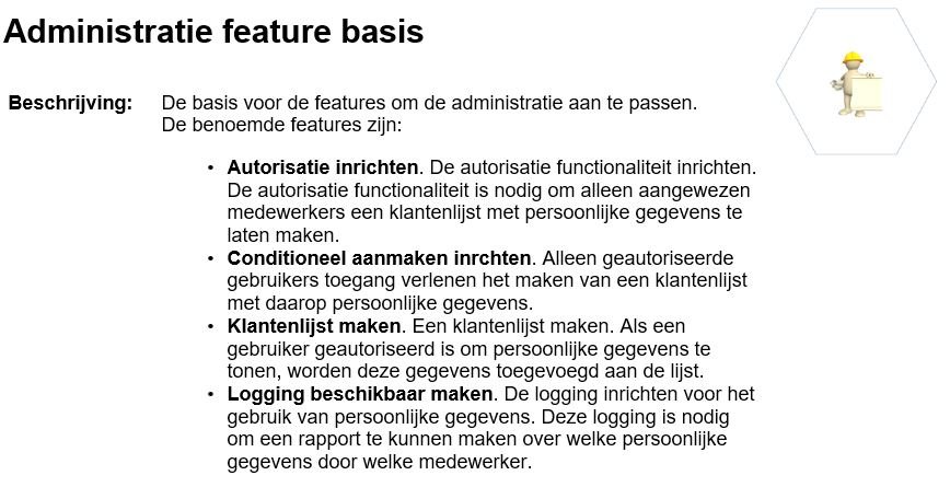 voorbeeld functies vraagstuk administratie voorbeeld