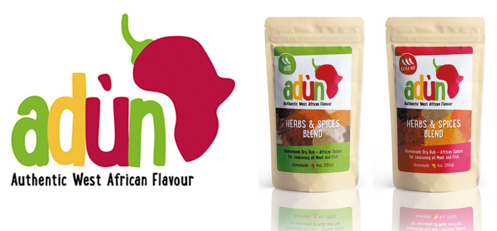 Logo and Packaging for Adun spices