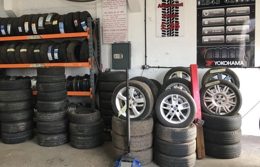 Used tyres at Chase Tyre Services