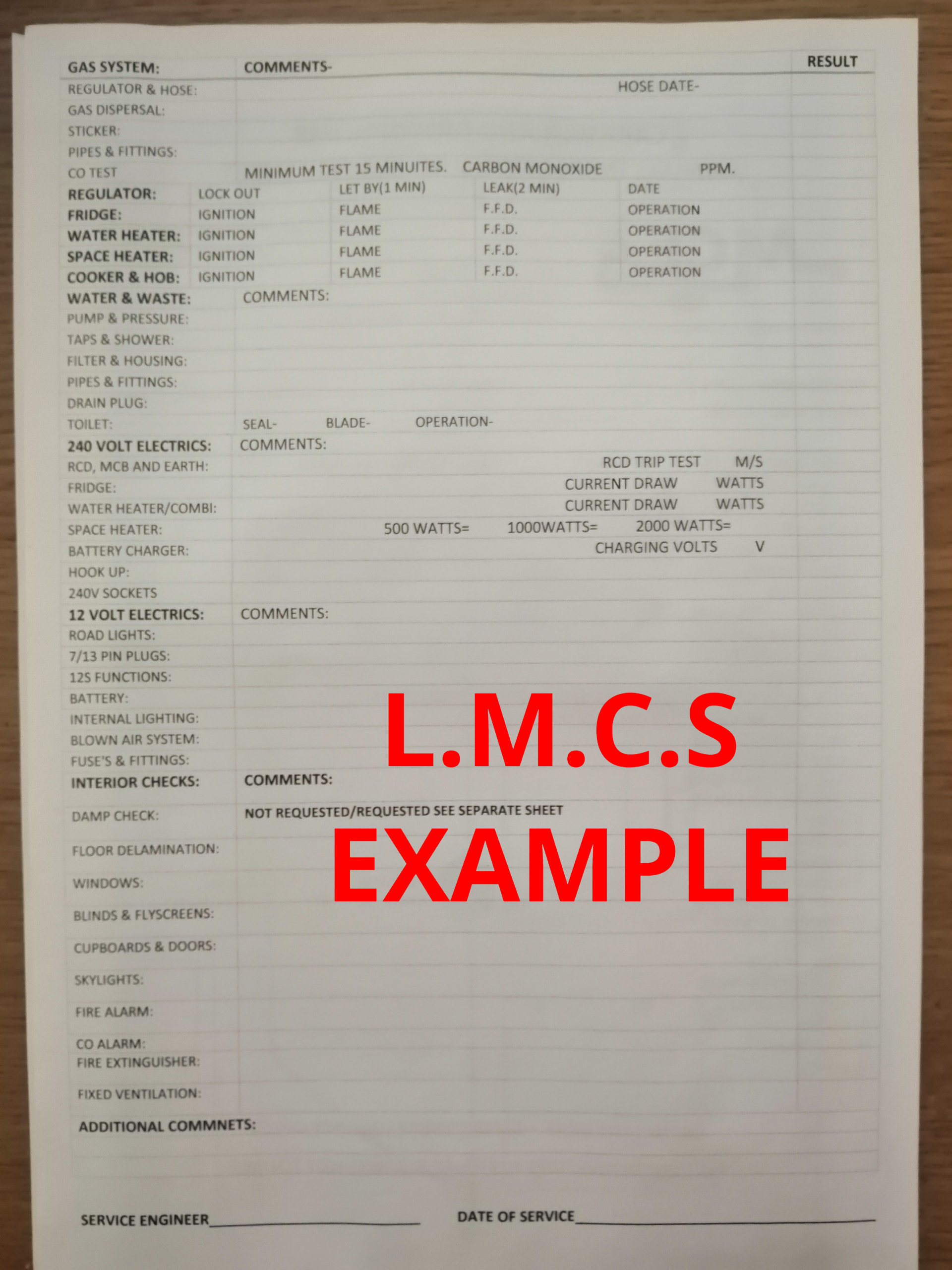 L.M.C.S. SERVICE