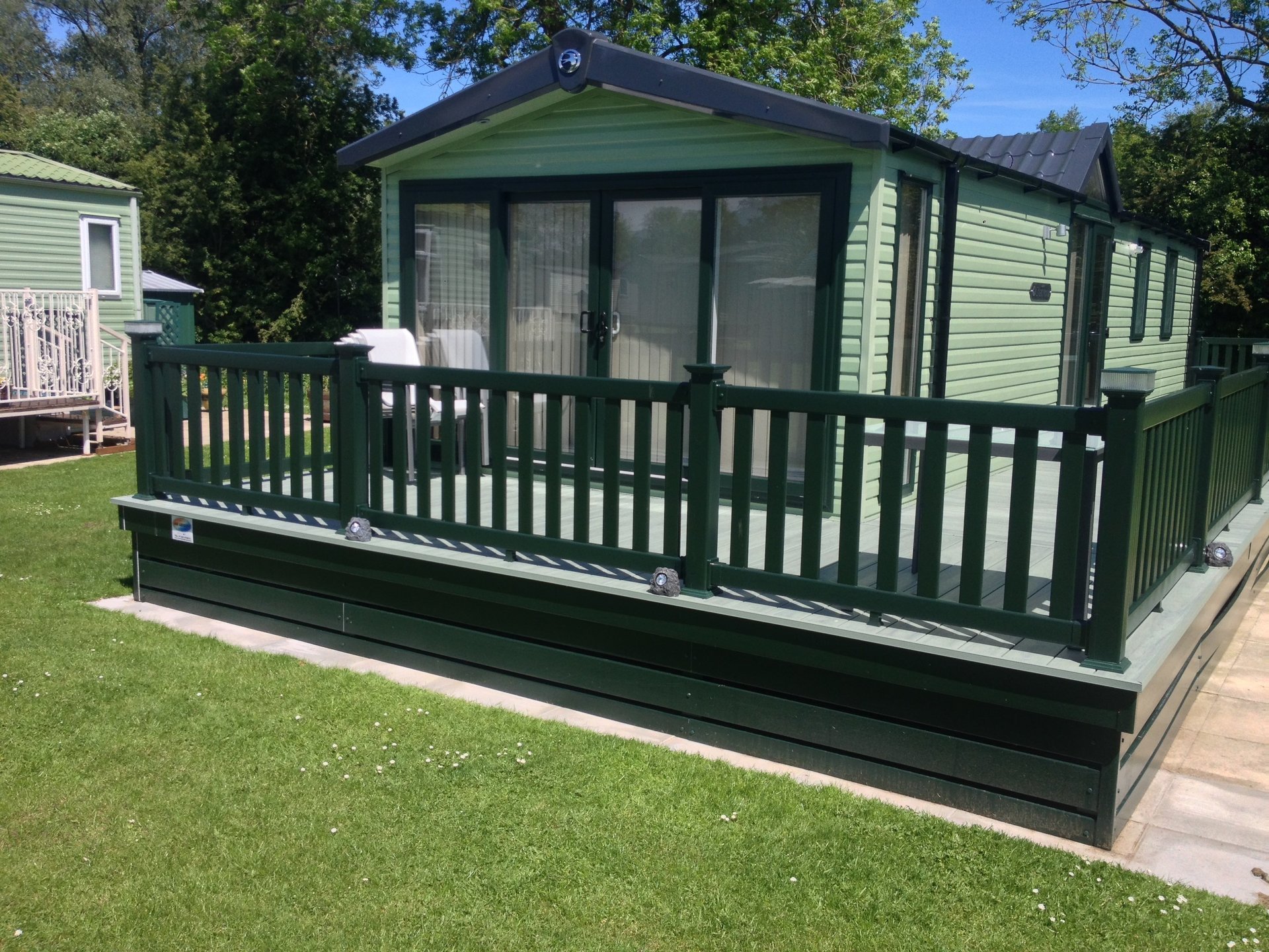 Static Caravan decking
