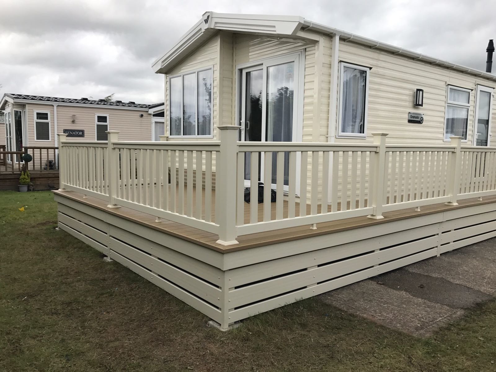 Static Caravan decking