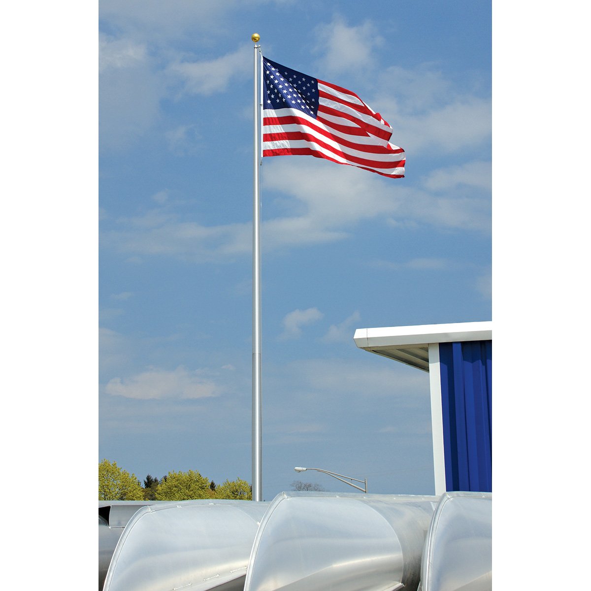 Heavy-Duty Commercial Grade Aluminum Flagpoles For Sale