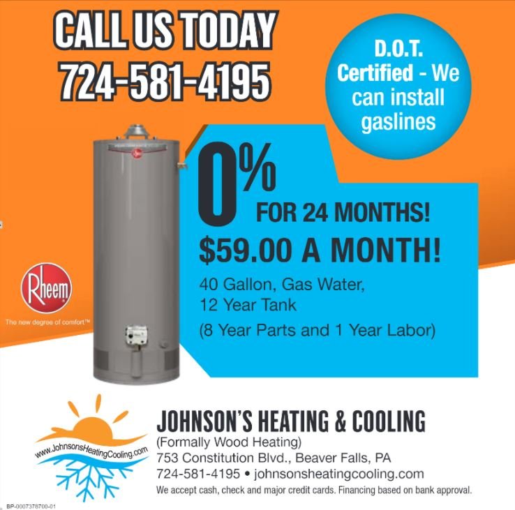 HVAC Specials - Beaver Falls, PA – Johnson’s Heating & Cooling