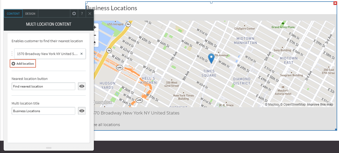 Multi-Location Widget Guide