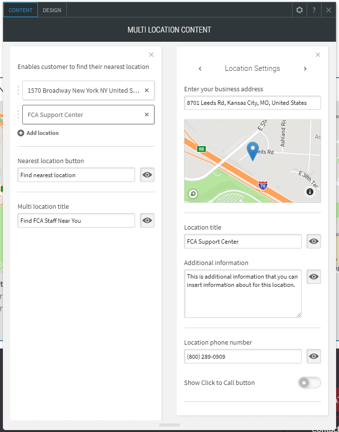 Multi-Location Widget Guide