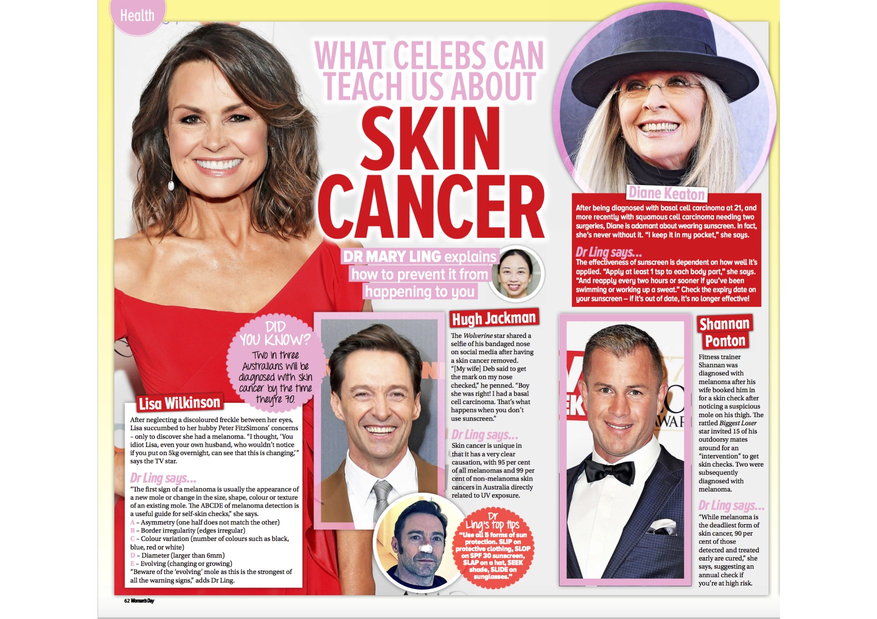 What Celebs Can Teach Us About Skin Cancer