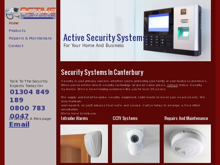 Security solutions in Kent from Active Security Systems