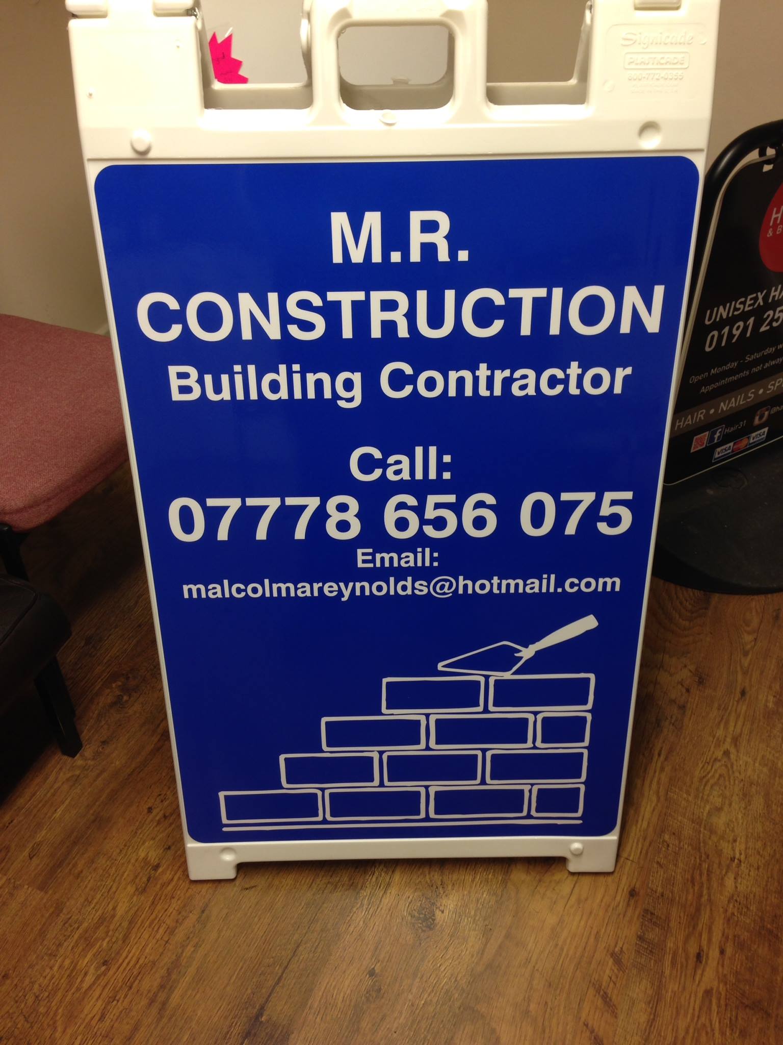 Alan Rowe Signs and Graphics | Printed Pavement Signs - Newcastle