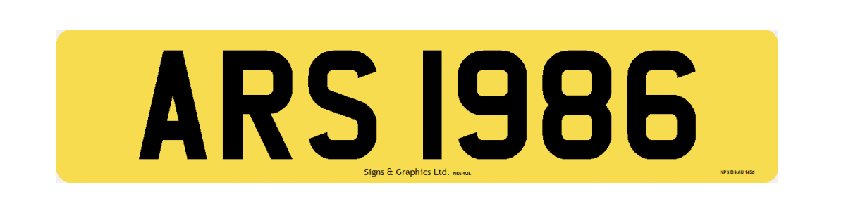 Alan Rowe Signs and Graphics | Number Plates Supplied - Newcastle