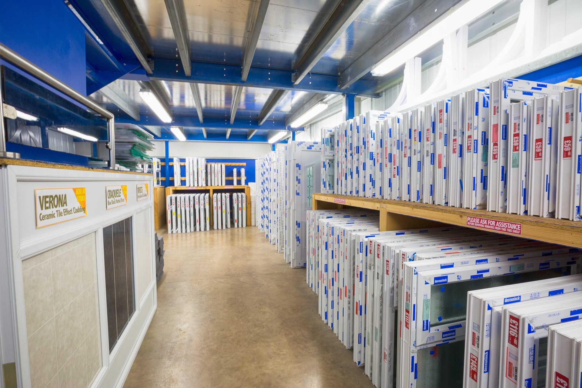 Exeter Window Store - Showroom. Largest PVCu showroom in the South West